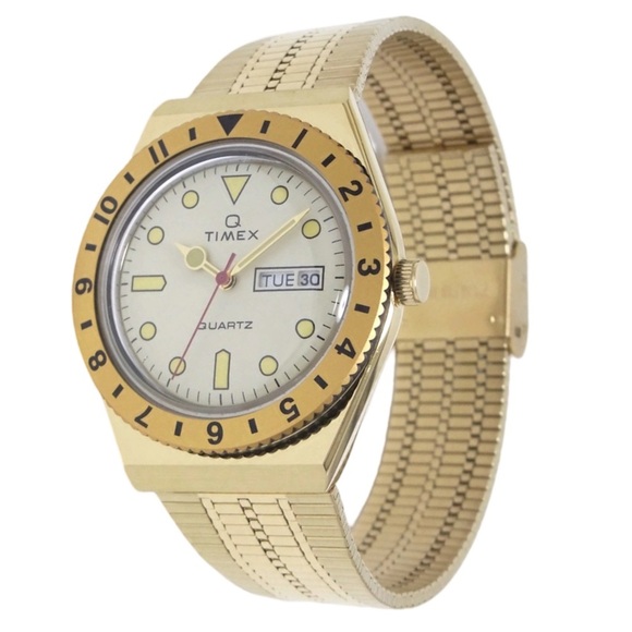 Timex | Accessories | Timex Gold Q Timex 36mm Stainless Steel Bracelet ...